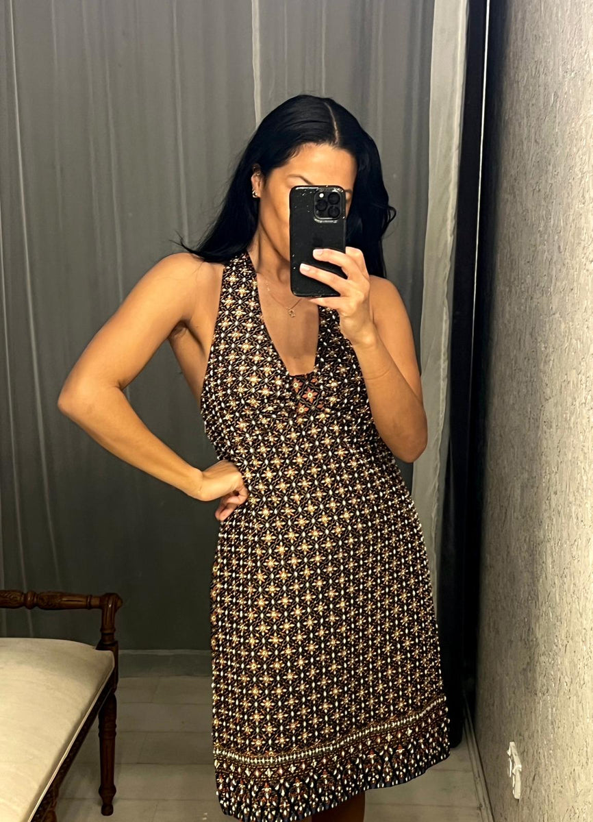 Pre Loved Beaded Halter Dress Granddays