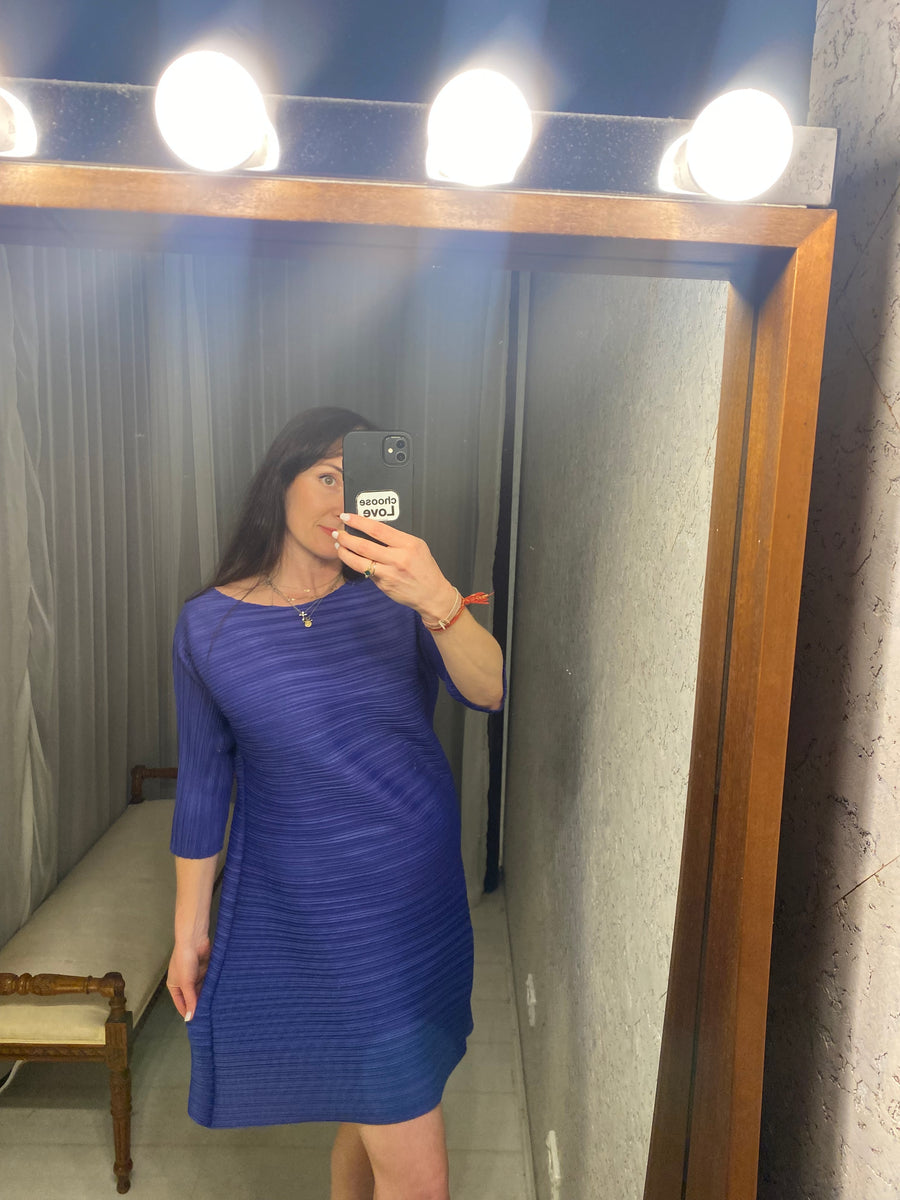 Pre-loved Purple Pleats Dress – GrandDays