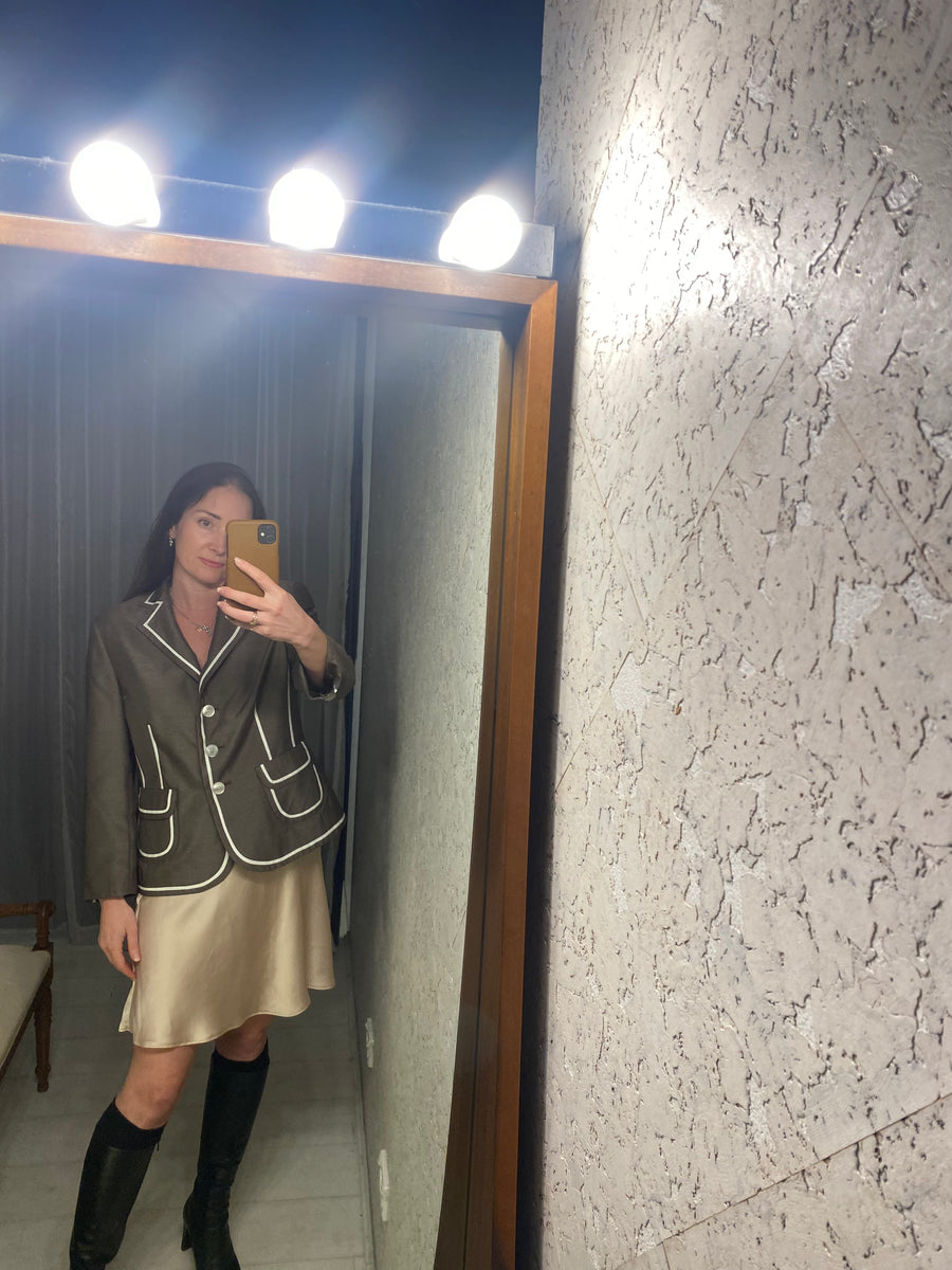 BASLER Grey & White Detail Jacket – GrandDays