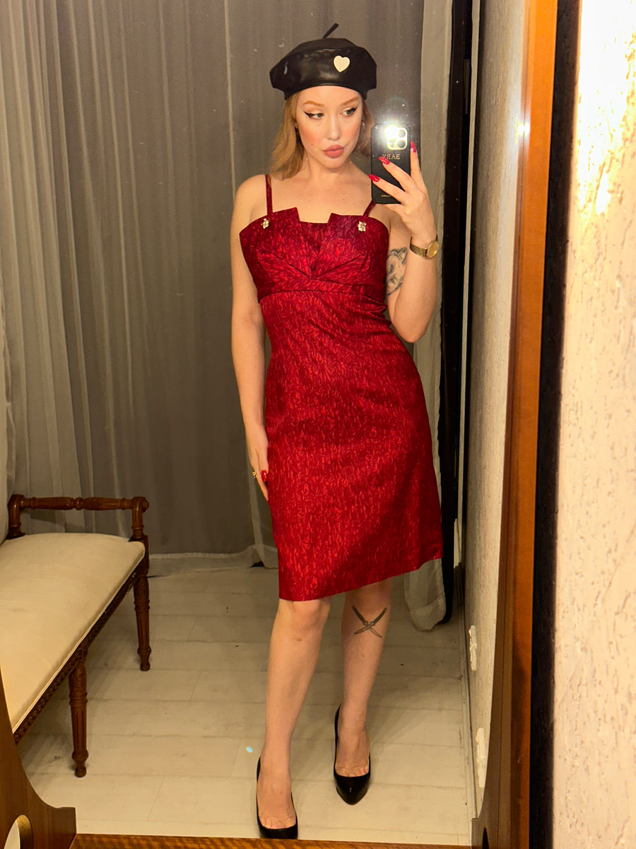 Vintage 1960s Red Dress & Jacket Set – GrandDays